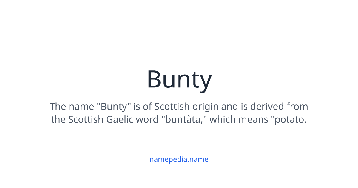 Bunty - Meaning, Nicknames, Origins and More | Namepedia