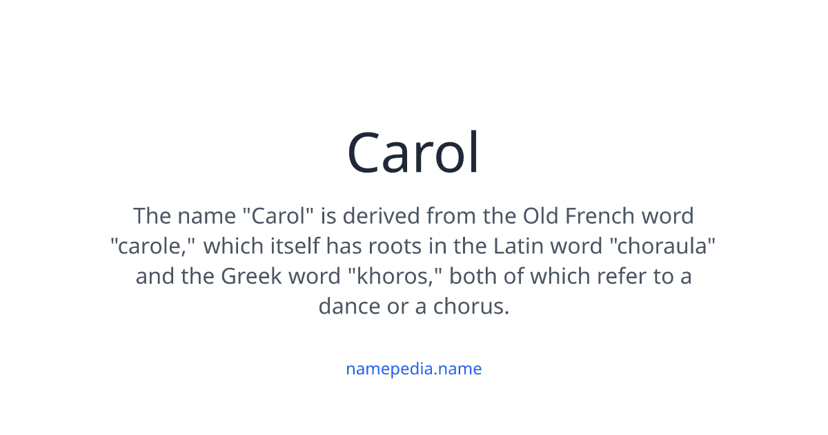 Carol Meaning Nicknames Origins And More Namepedia carol-meaning-nicknames-origins-and-more-namepedia