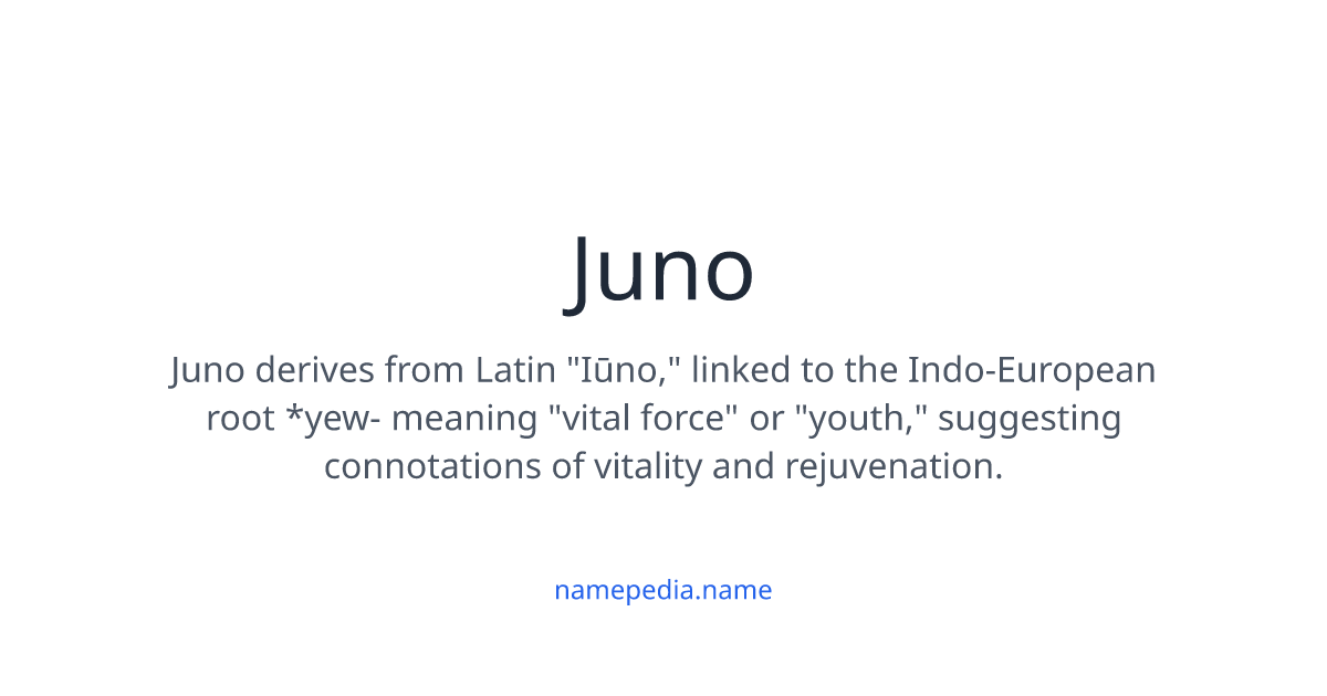 Juno Meaning, Origin, Nicknames & Popularity | Namepedia