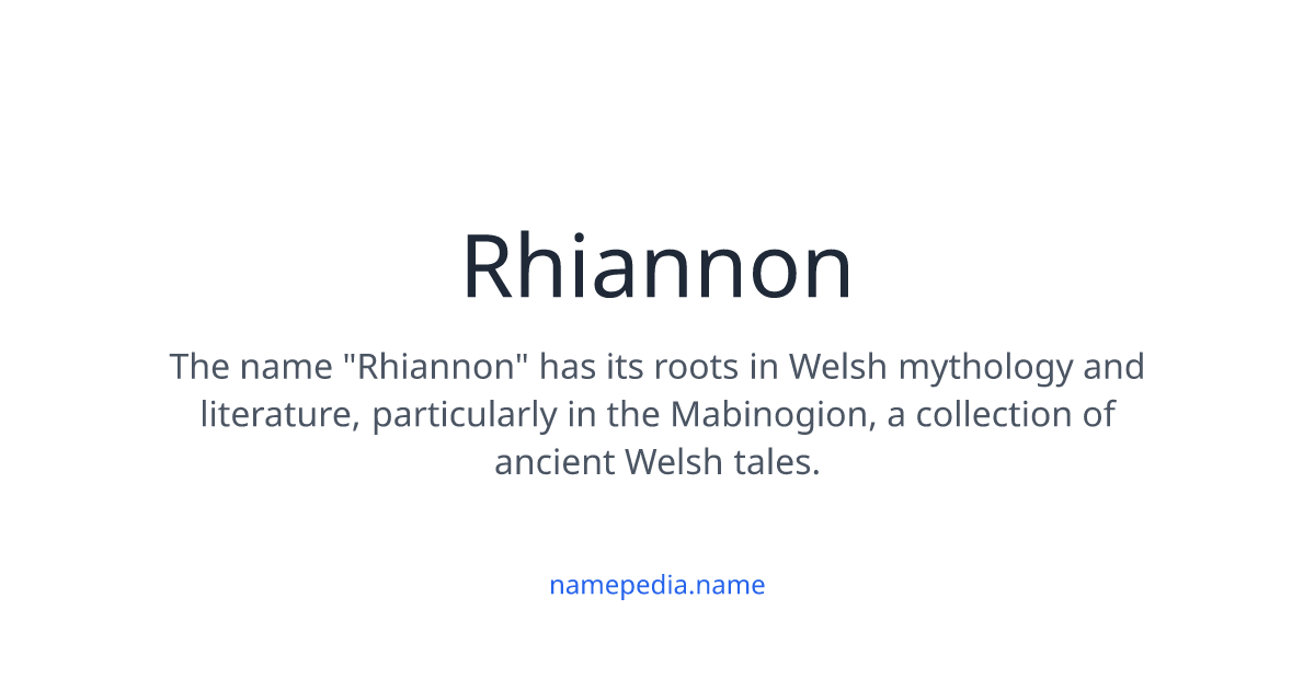 Rhiannon - Meaning, Nicknames, Origins and More | Namepedia